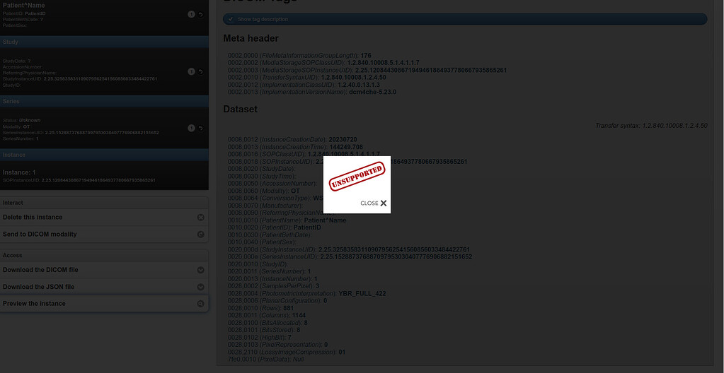 Orthanc Cannot Preview Dicom General Orthanc Users 