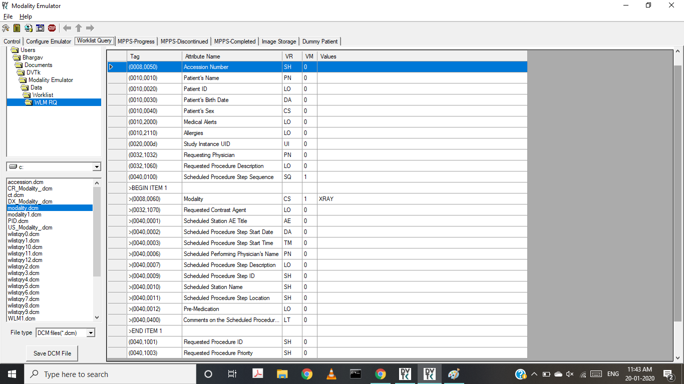request worklist received but cannot display in the dialog box ... request worklist received but cannot display in the dialog box ...