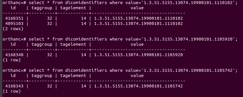 Problem getting metadata of series - Google Groups archive - Orthanc Users