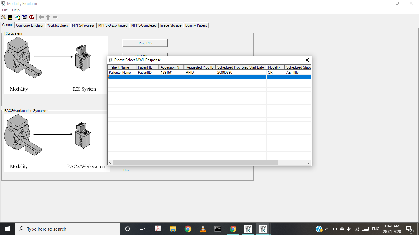 request worklist received but cannot display in the dialog box ... request worklist received but cannot display in the dialog box ...